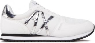 A|X Armani Exchange Femme, Chaussures, Blanc, Taille: 38 EU Baskets Camoscio