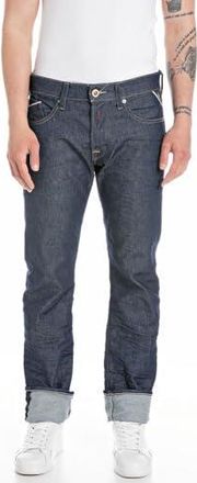 Replay Waitom Regular-Fit Jeans pour hommes, bleu fonc&eacute; 007-2 (bleu), 38W / 34L