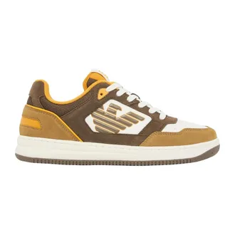Emporio Armani Baskets basses color-block - Homme - Chaussures - Multicolore - Taille: 42 EU