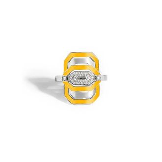 Statement Statee - Ring Mini My Way Ring in Silber - Gelb