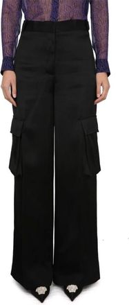 Versace Femme, Pantalons, Noir, Taille: 40 FR Pantalon Cargo Jambe Large