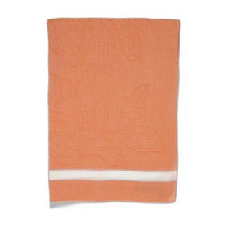 Emporio Armani Stola aus Baumwollmischung mit floralem Jacquardmuster - - Accessories - unisex - Orange - ONE SIZE