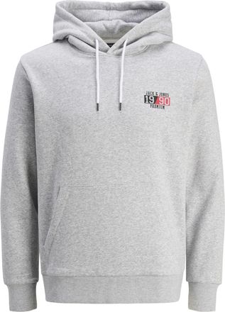 Jack & Jones Herren Jprbluspace Sweat Hood Bmuss24 Kapuzenpullover, Light Grey Melange, S