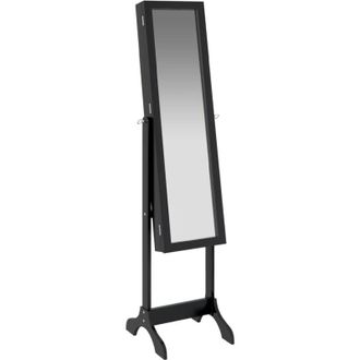 vidaXL Standspiegel Schwarz 34x37x146 cm Vidaxl