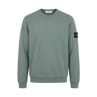 Stone Island Rundhals-Sweatshirt - - Sweatshirts & Hoodies - Herren - Gr&uuml;n - L