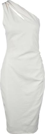 Access Fashion Access Fashion, Femme, Robes, Blanc, Taille: 36 FR Robe Élégante pour Femme en Tissu