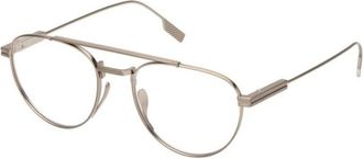 Ermenegildo Zegna Homme, Accessoires, Brun, Taille: 54 MM Ez5287 035 Lunettes