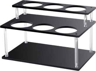 Generico Acrylst&auml;nder - Premium Kaffee-Organizer mit 2 Ebenen, Flaschenhalter, K&uuml;chenzubeh&ouml;r-Einheit oder