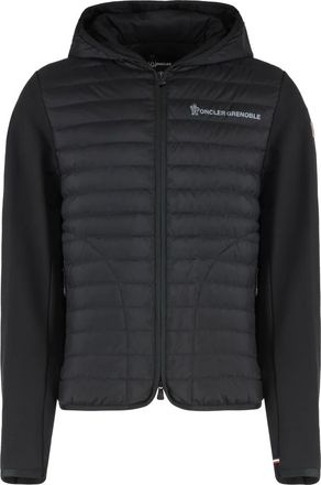 Moncler Homme, Vestes, Noir, Taille: 3XL Cardigan avec panneau avant matelass&eacute;