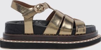 Kurt Geiger Keilsandalen aus laminiertem Leder mit mittlerem Absatz