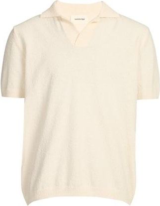 Saison 1865 Polo Hula &agrave; manches courtes en coton m&eacute;lang&eacute;