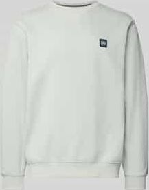 Lerros Sweatshirt mit Rundhalsausschnitt und Label-Patch