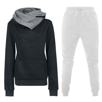 Generic Ensemble de v&ecirc;tements de d&eacute;tente pour femme - Tenue quotidienne d&eacute;contract&eacute;e &agrave; manches longues - Haut &agrave; poches - Pantalon - Chemise - Pantalon - Tenue