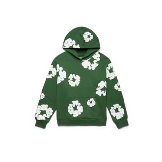 Denim Tears Gr&uuml;ner Baumwollkranz Hoodie - - Sweatshirts & Hoodies - Herren - Gr&uuml;n - XL