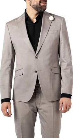Joop Herren Sakko beige meliert Slim Fit