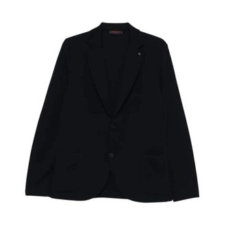 Gran Sasso Blazer en laine &agrave; poches plaqu&eacute;es - Homme - Vestes - Bleu - Taille: L