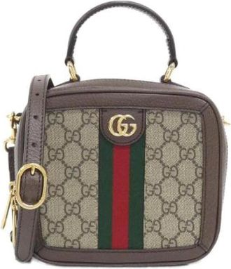 Gucci Sac bandouli&egrave;re Ophidia GG Supreme Pre-owned - Femme - Pre-owned - Brun - Taille: ONE Size