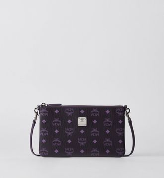 MCM Aren Pouch zum Umh&auml;ngen in Visetos DEEP PURPLE VISETOS