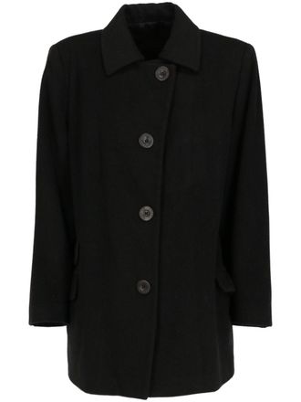 Versace veste &agrave; simple boutonnage (ann&eacute;es 1990) - Noir
