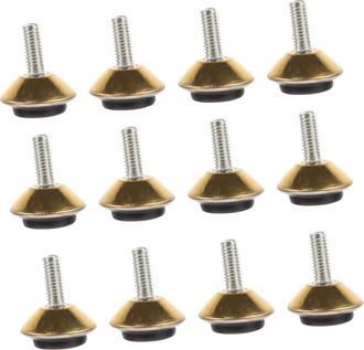 DOITOOL Verstellbare Möbel Füße aus Metall mit Rutschfester Gummibasis Langlebige Schraubfüße für Möbelzubehör Schutz gegen Kratzer und Feuchtigkeit Einfach z