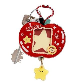 Generico Porte-cl&eacute;s avec cadre pour photo | Fruit M&eacute;morial - Support pour ins&eacute;rer des photos - Pour Voyage Quotidien, F&ecirc;tes Concerts Festival &Eacute;tiquettes Idoles