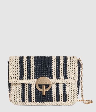 Vanessa Bruno Sac Moon Moyen Marine/Cr&egrave;me