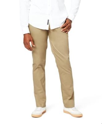Dockers Athletic Fit New Signature Khaki Pants Pantalons, Kaki-Nouveau-Britannique, 40 W/32 L Homme