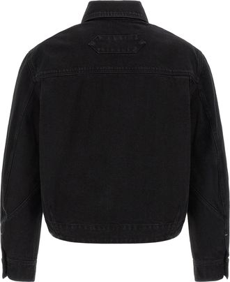 Jacquemus Mens Black Cotton Denim Jacket Clothing