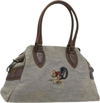 Fendi Pre-owned 8Bn162 Sac &agrave; main - Femme - Pre-owned - Gris - Taille: ONE Size