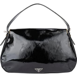 Prada Crossbody Bags - Prada Patent Triangle Vernice Handbag - Gr. unisize - in Schwarz - f&uuml;r Damen