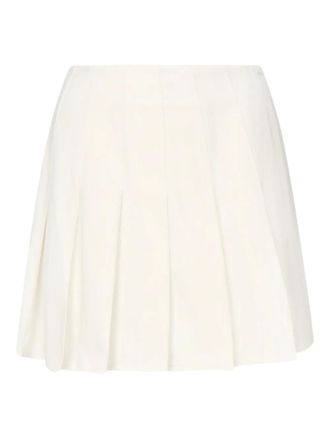 Nineminutes jupe à design plissé - Blanc