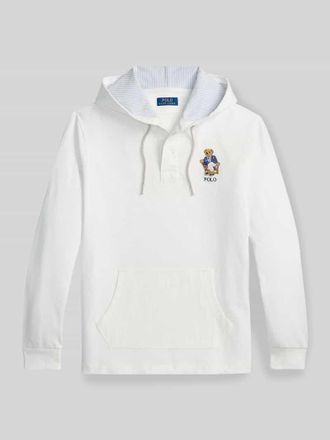 Polo Ralph Lauren Relaxed Fit Hoodie aus reiner Baumwolle mit Polo-Bear-Stitching
