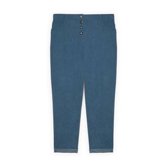 Fiorella Rubino Damen, Hosen, Blau, 4XLGröße