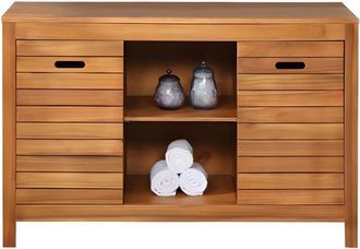 Vente-Unique Vente-unique - Meuble sous vasque en bois dacacia - 130 cm - pulukan