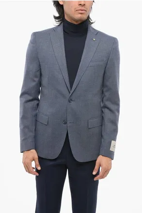 Corneliani CC COLLECTION Virgin Wool RESET Blazer with Flap Pockets size 50