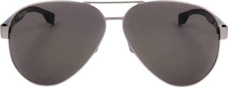 HUGO BOSS Unifarben-Sonnenbrille f&uuml;r Herren (Silber)
