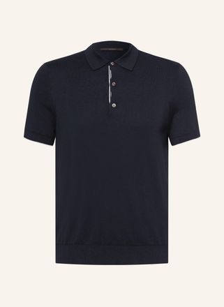 Windsor Windsor. Strick-Poloshirt Cashmilo blau