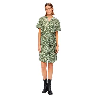 Object Damen Objseline S/S Shirt Dress Noos Kleid, Vineyard Green, 42 EU