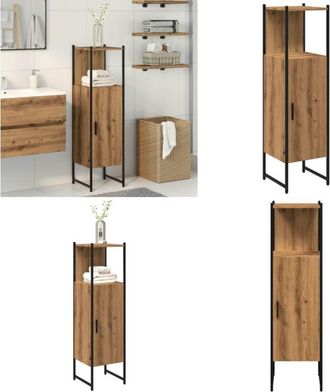 vidaXL Armoire de salle de bain chêne artisanal 33x33x120,5 cm - Vidaxl