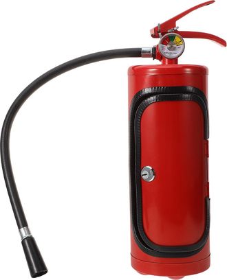 Artibetter FUNNETOYU Feuerl&ouml;scher Weinaufbewahrungsbox aus Eisen und Kunststoff Bruchfest Gro&szlig;es Fassungsverm&ouml;gen Spirituosenregal f&uuml;r M&auml;nner und Feuerwehrleute 