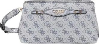 Guess Femme, Sacs, Bleu, Taille: ONE Size Katya Sac bandouli&egrave;re zipp&eacute; sur le dessus