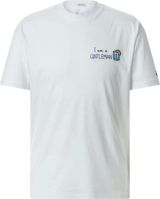 Saint Barth Homme, Tops, Blanc, Taille: S T-shirt &agrave; col rond