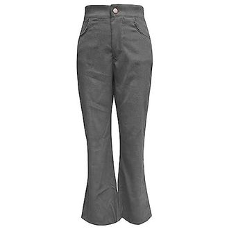 Generic Pantalon en velours c&ocirc;tel&eacute; pour femme, coupe ajust&eacute;e, &eacute;l&eacute;gant, &eacute;vas&eacute;, taille haute, pantalon de loisirs, long, l&eacute;ger, confortable, pantalon de relaxat