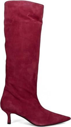 Sangiorgio Bottes pour femme TUBE ROQUET BORDEAUX en daim Bordeaux - B170 DAIM BORD - Taille 38, rouge, 39 EU