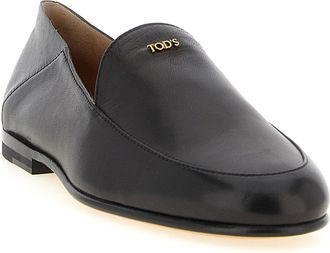 Tod's Foldable-Heel Nappa Leather Loafer - Black