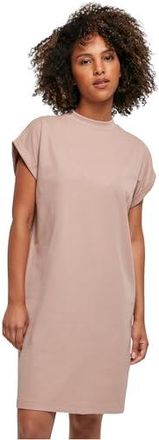 Build Your Brand Ladies Turtle Extended Shoulder Dress Robe, duskrose, XL Femme