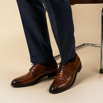 Bexley Markford - Derbies homme chataigne patin&eacute;