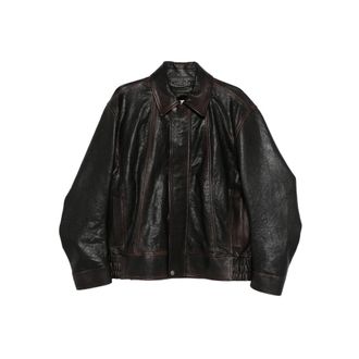 Golden Goose Journey MS Prince Calf Leather Jacket