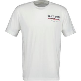 GANT Gant Herren Graphic T-Shirt, Eggshell, XXL EU
