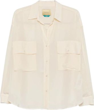 Momoni Femme, Blouses et Chemises, Blanc, Taille: 36 FR Chemise